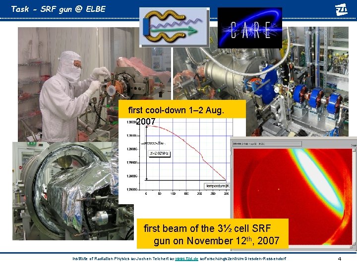 SRF Gun at ELBE Work package 10 Task