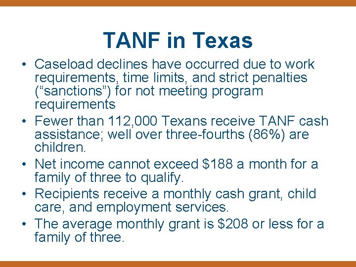 USING THE TANF EMERGENCY CONTINGENCY FUND IN ARRA