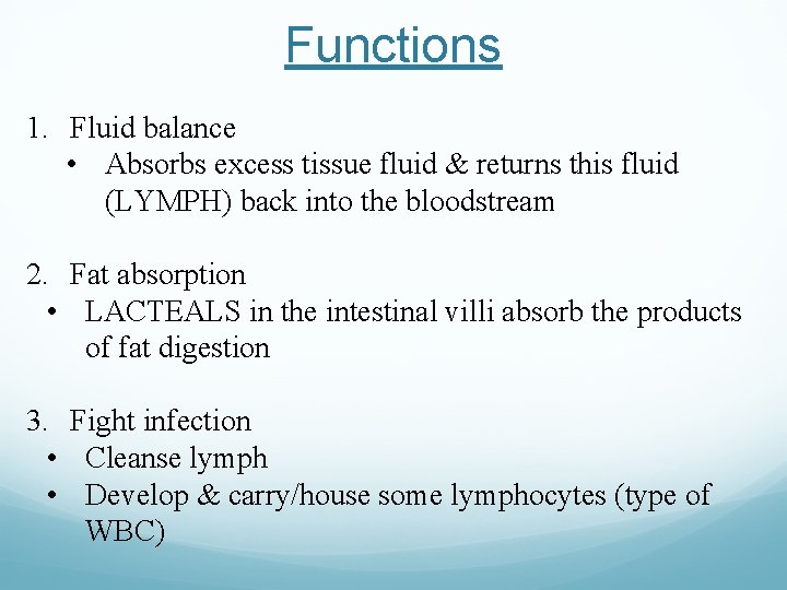 The Lymphatic System pp 262 264 The Basics