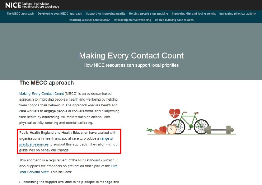 NICE resources for STPs MECC Deborah OCallaghan Associate