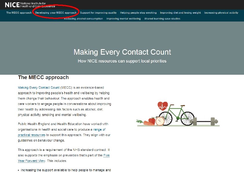 NICE resources for STPs MECC Deborah OCallaghan Associate