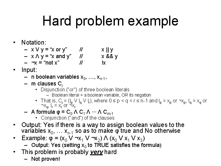 Notes on assembly verification in the a TAM