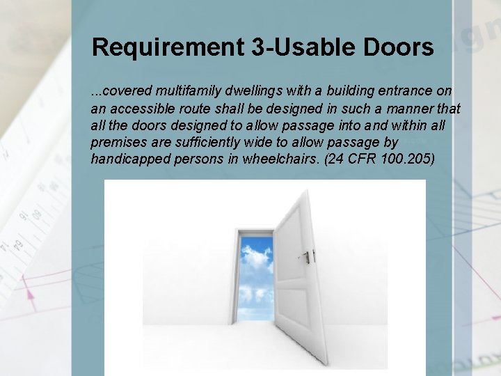 Fair Housing Act Section 504 Accessibility Requirements For