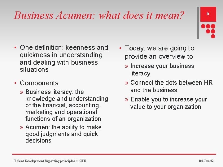 Business Acumen for HR Professionals Laurie Bassi CEO