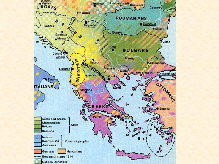 The Balkans in 1878 The Balkan Wars 1912