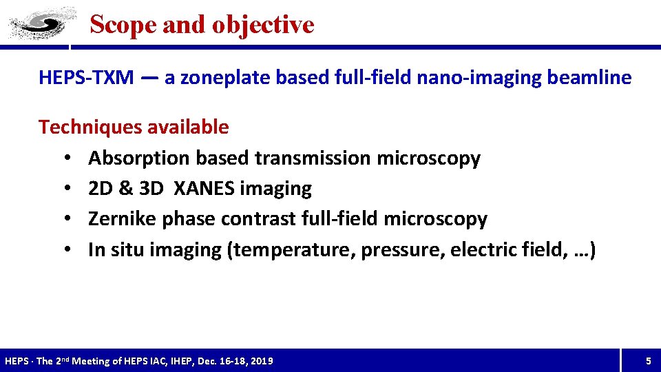 Transmission xray microscopy TXM beamline Qingxi Yuan IHEP
