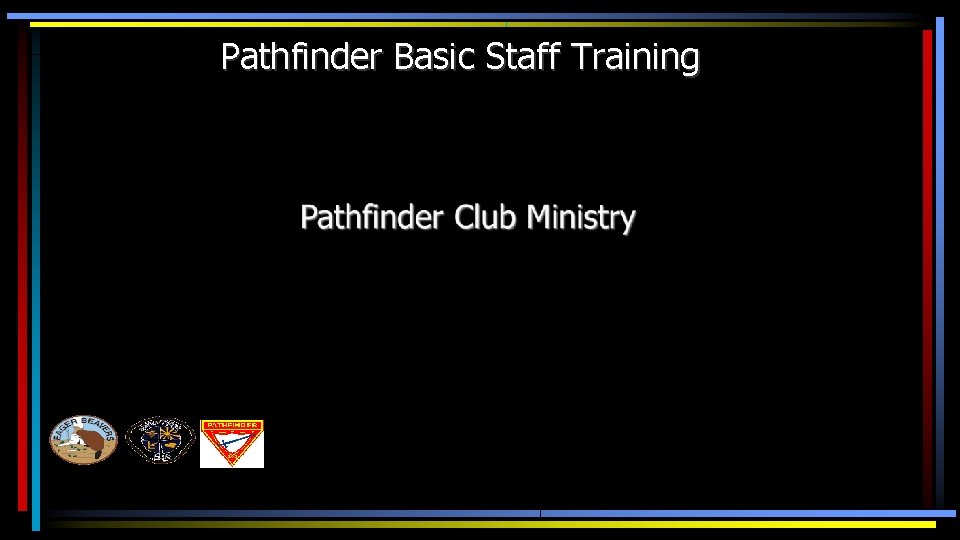 Pathfinder Basic Staff Training Pathfinder Club Emblem White