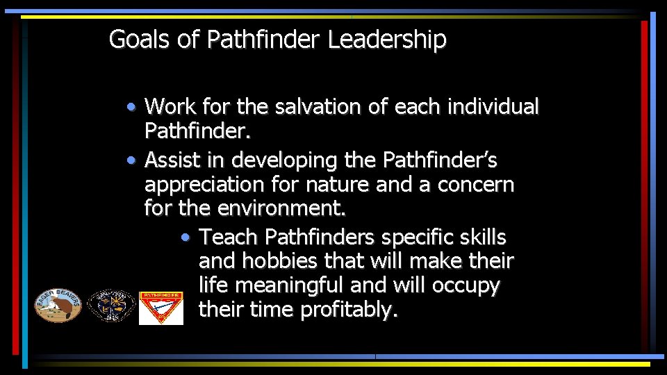 Pathfinder Basic Staff Training Pathfinder Club Emblem White
