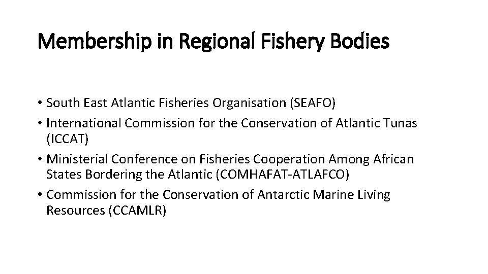 Namibia fisheries country profile Namibia fisheries country profile