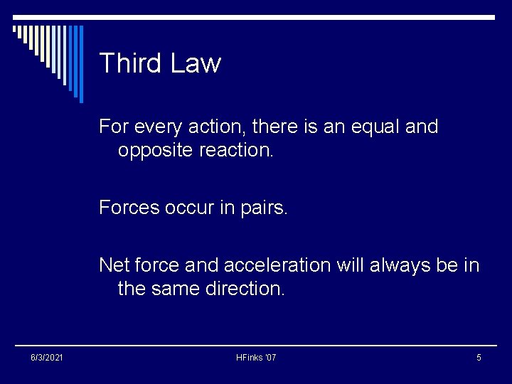 Newtons Laws of Motion HFinks 07 Basic Concepts