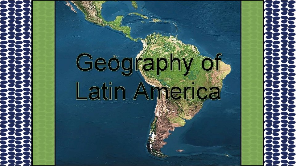Geography of Latin America Teachers Print off the