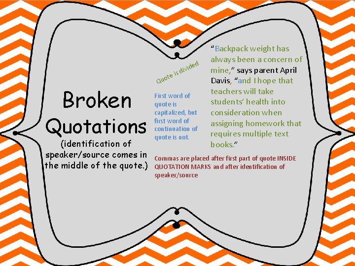 Using Quotations in Writing We use quotation marks