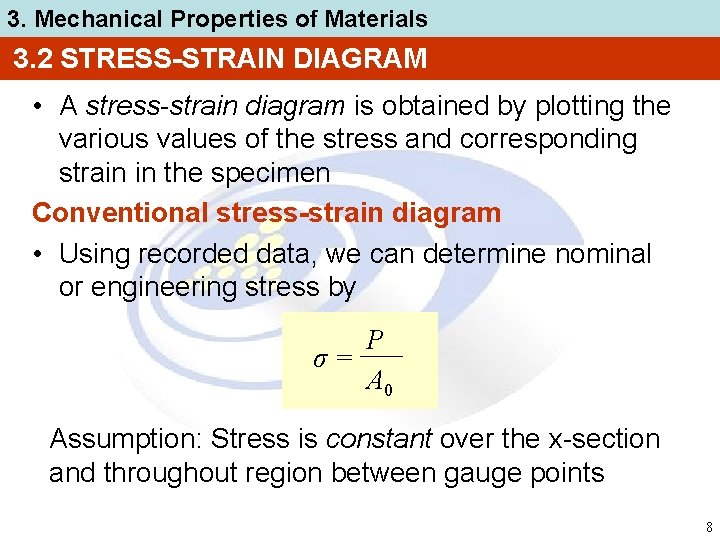 3 Mechanical Properties of Materials CHAPTER OBJECTIVES Show