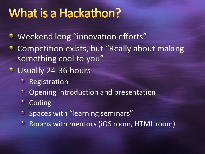 PSCSTA Mini Hackathon Lauren Bricker Schedule Introduction Presentation