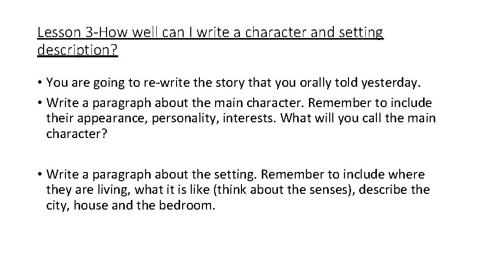 Lesson 3 How well can I write a