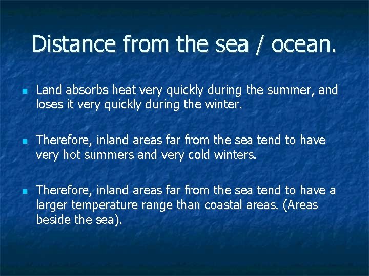 Climate Introduction Factors that influence climate 1 Latitude