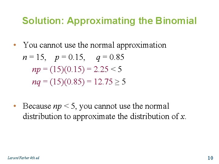 Chapter 5 Normal Probability Distributions LarsonFarber 4 th