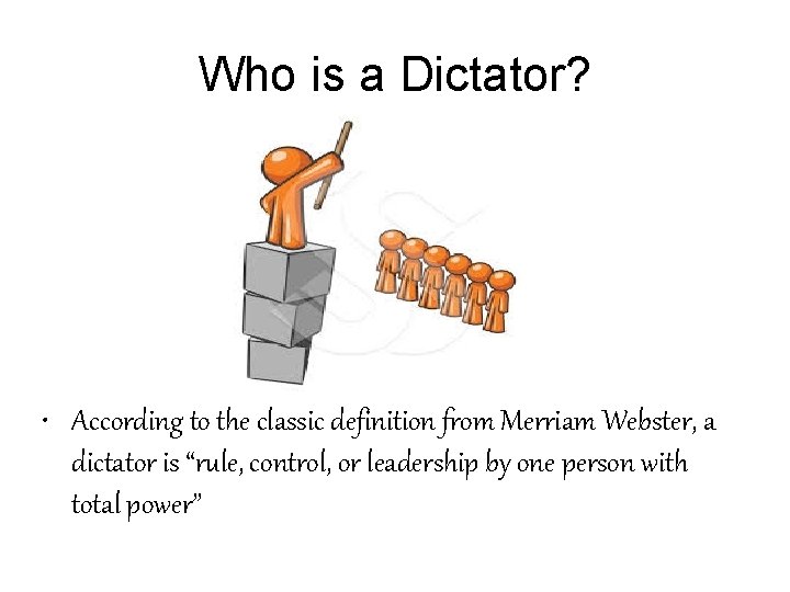 Dictatorship in the Workplace by What is Leadership