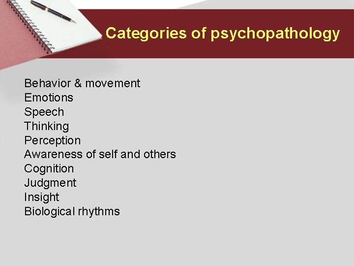 Psychopathology Signs Symptoms in Psychiatry Dr Fahad AlWahhabi