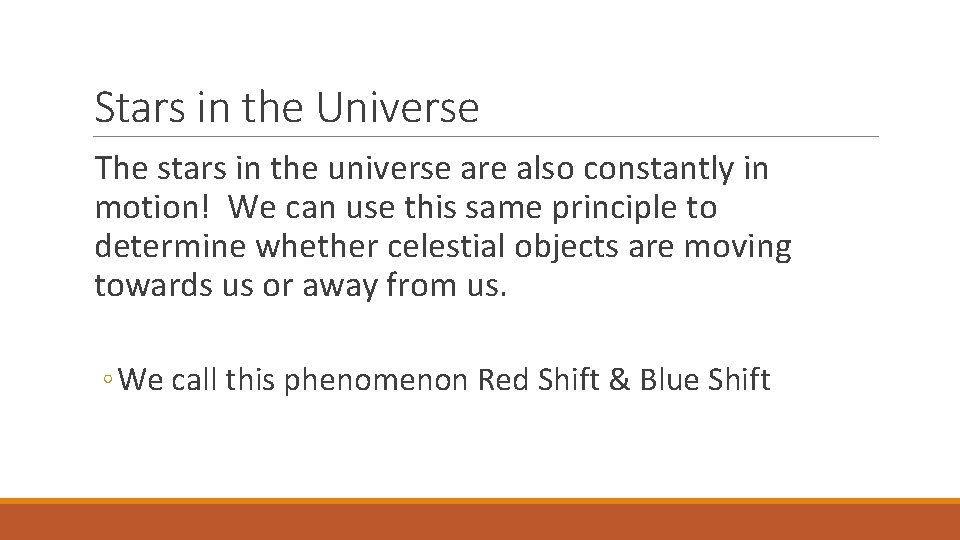 Red Shift Blue Shift The Doppler Affect The