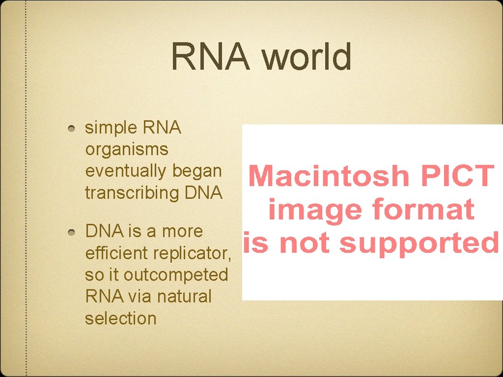 Primitive biochemistry to molecular biology ASTR 3300 Guest