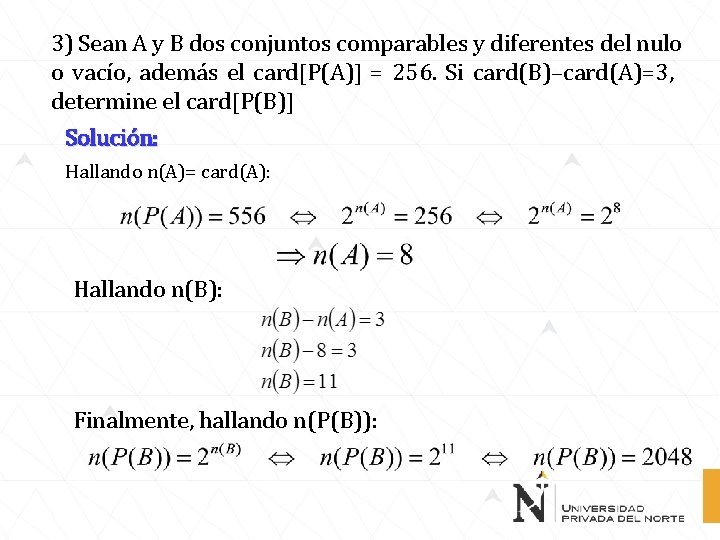 MATEMTICA CERO TEORA DE CONJUNTOS DEPARTAMENTO DE CIENCIAS