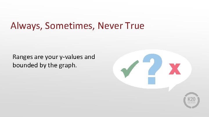 The Great Domain and Range of Various Functions