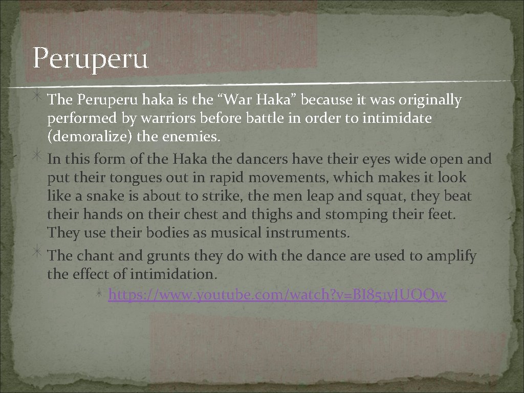 THE HAKA By Ky Rae Kogianes Donovan Horspool