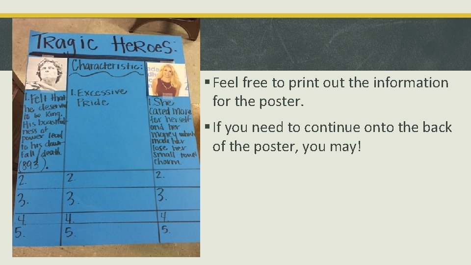 Tragic HeroModern Day Tragic Hero Assignment Tragic Heroes