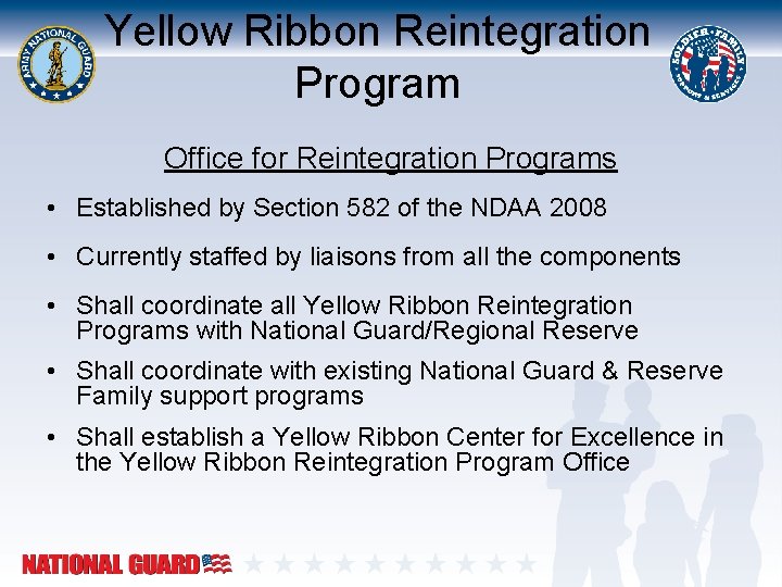 Do D Yellow Ribbon Reintegration Program National Guard