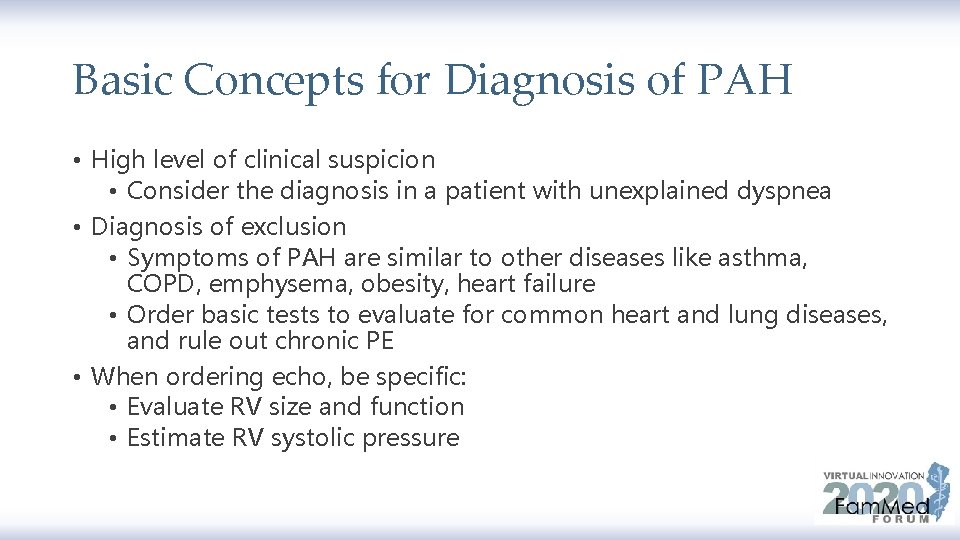 Pulmonary Arterial Hypertension Diagnosis and Treatment Paul Forfia