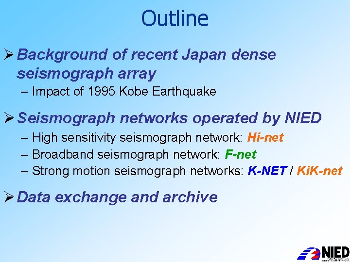 NASA World Wind Seismograph Networks in Japan Introduction