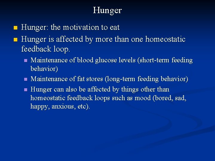 BIO 132 Neurophysiology Lecture 35 Motivation Lecture Goals