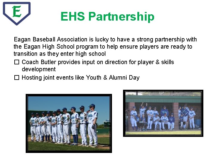 Welcome to Eagan Baseball New Parent Informational Meeting