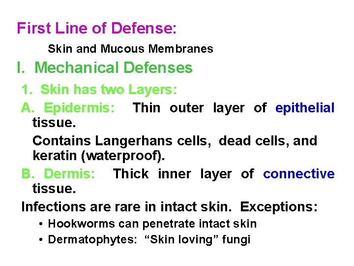 Introduction Immunity Free from burden Ability of an