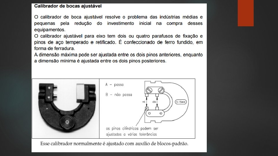 METROLOGIA CALIBRADORES E BLOCOS PADRO PROFESSORA FERNANDA MAURA