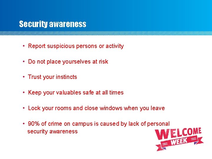 STUDY AND LIVE SAFELY AND RESPONSIBLY IMPERIAL COLLEGE