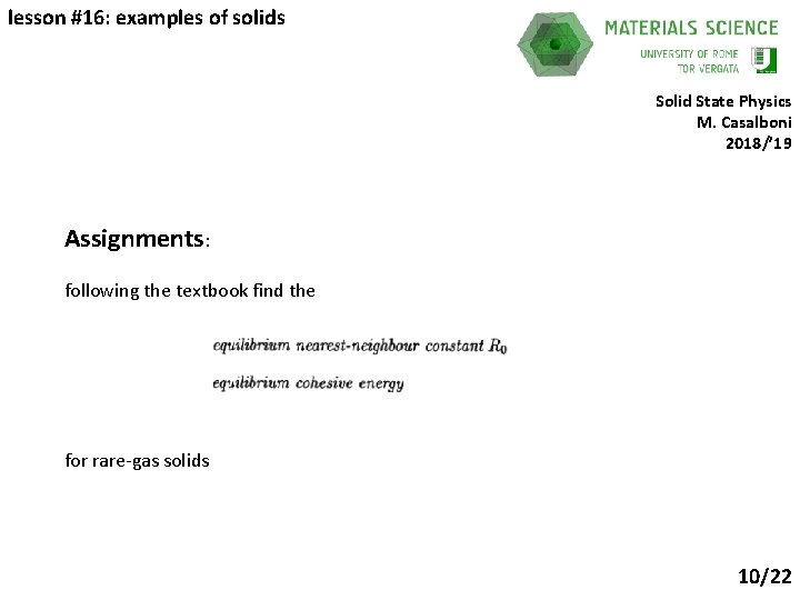 lesson 16 examples of solids we will show