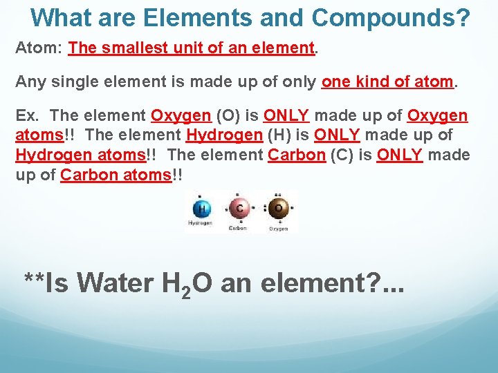 Chemical Compounds in Cells Lesson 2 Energy Backpacks
