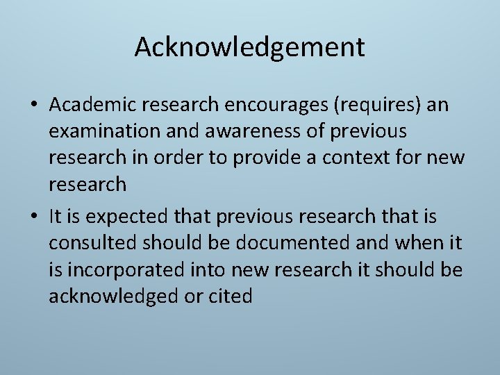 Academic Integrity How to do it right Why