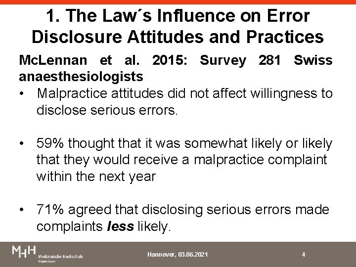 The Law as a Barrier to Error Disclosure