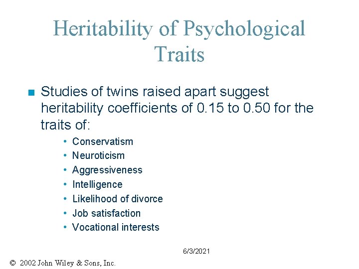 PSYCHOLOGY Third Edition by Drew Westen Power Point