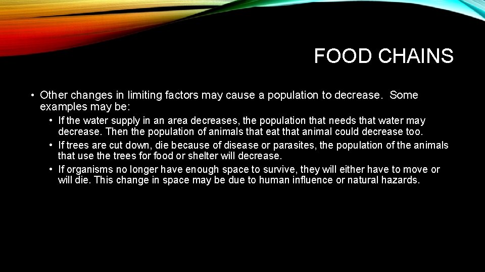 SCIENCE PASS REVIEW FOOD CHAINS ECOSYSTEMS Brooke Ard