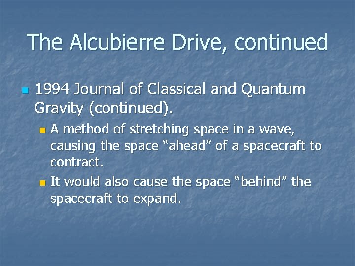 Warp Drive Propulsion Theory John L Carrasco Astronomy