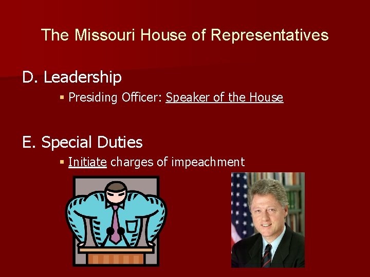 Missouri Legislative Branch Also Known As The General