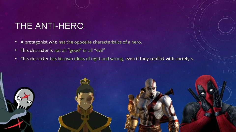 ARCHETYPES NOTES 2 CHARACTER ARCHETYPES CONTINUTED THE SIDEKICK