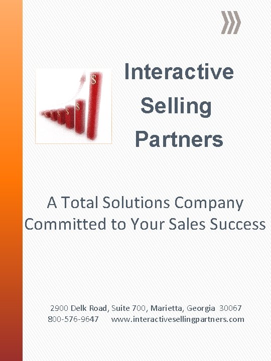 Interactive Selling Partners A Total Solutions Company Committed