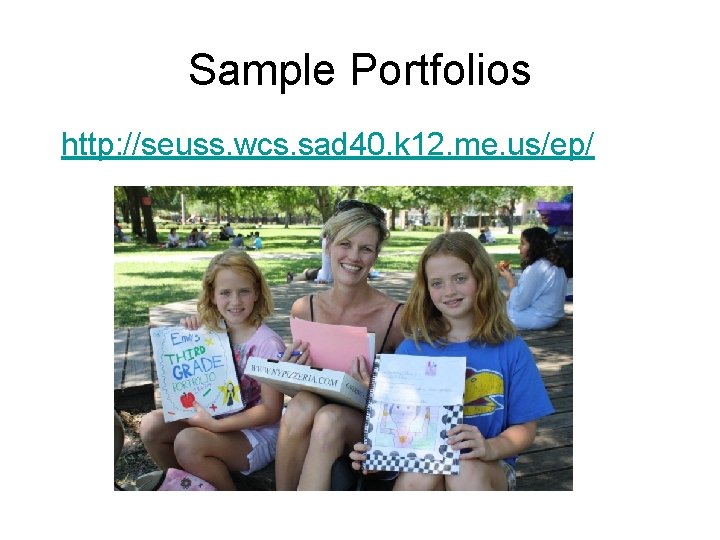 Portfolios Definition Systematic and meaningful collections of artifacts