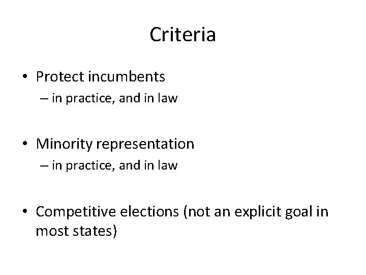 Districting redistricting Issues Who draws the lines State