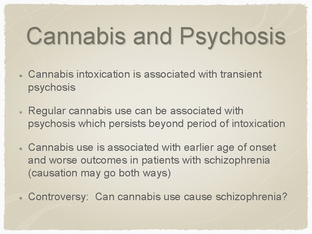 Marijuana and Psychosis Prepared by Dr Amir Barsoum